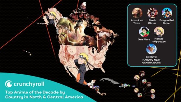Crunchyroll Reveals Most Watched Anime of the Decade by Region - Animamo